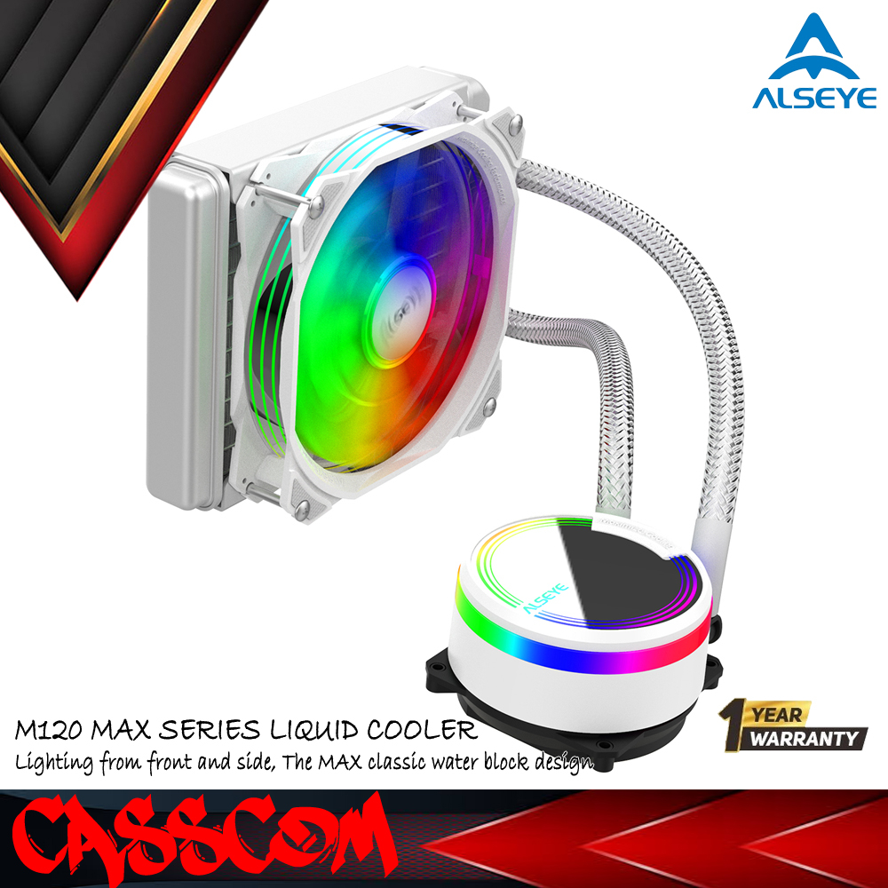 Jual Alseye M120 Max Series 120mm AIO Liquid Cooler White | Shopee ...