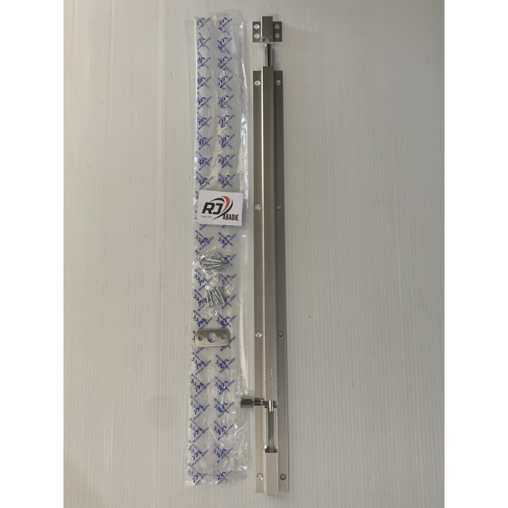 Jual Grendel Slot Pintu Aluminium Tebal Kotak Hitam MULLER 24 Inch 60 ...