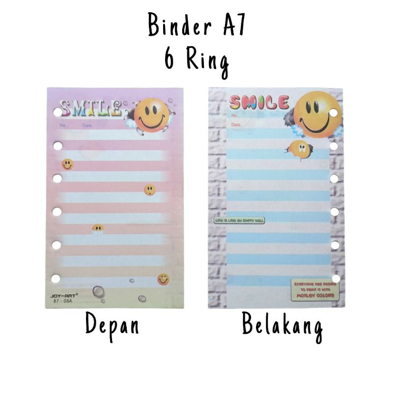 Jual PRELOVED - 10 Lembar Isi Binder A7 Refill Binder A7 Binder Fancy ...