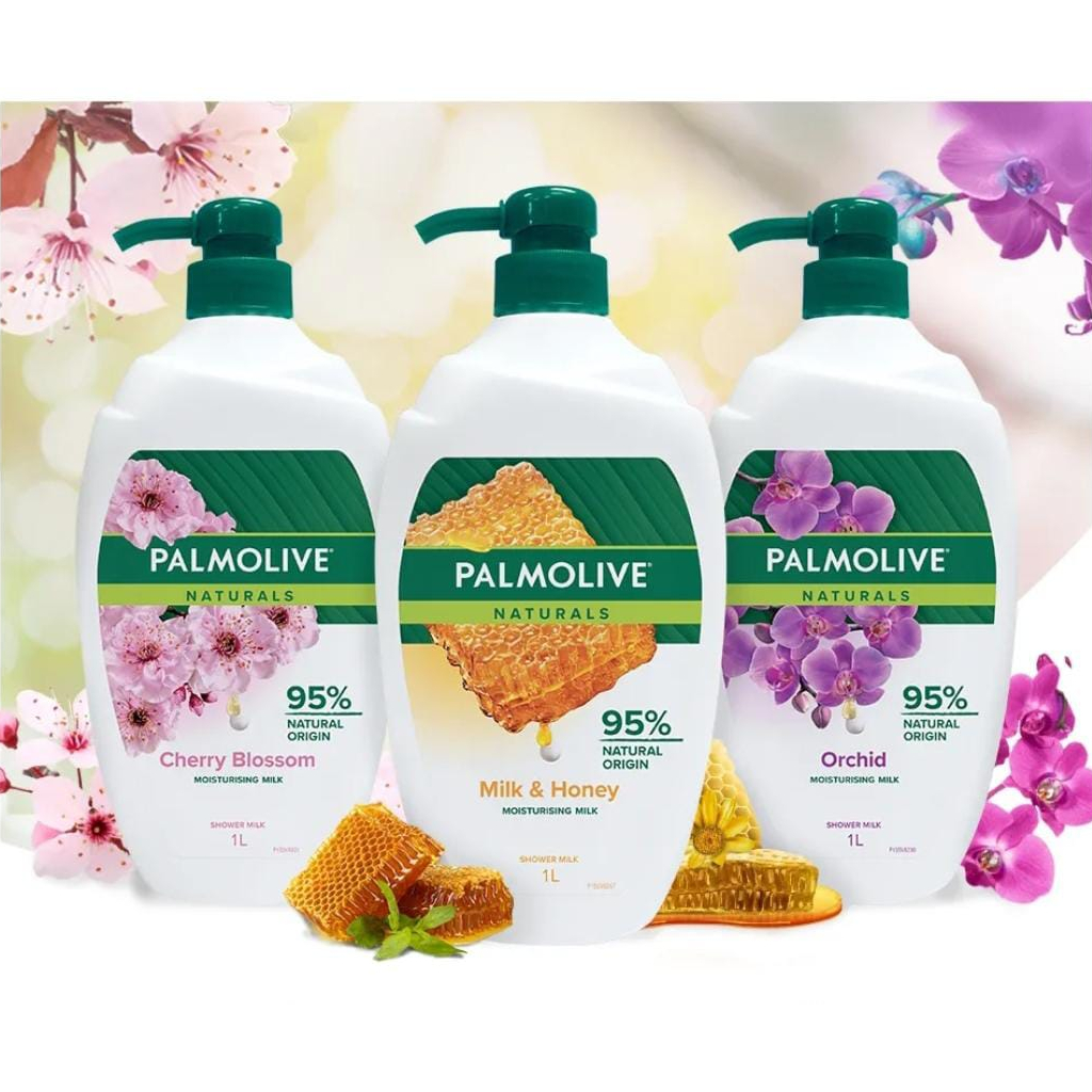 Jual Palmolive Naturals Shower Gel Sabun Mandi Cair 1 LITER 1000 ML ...
