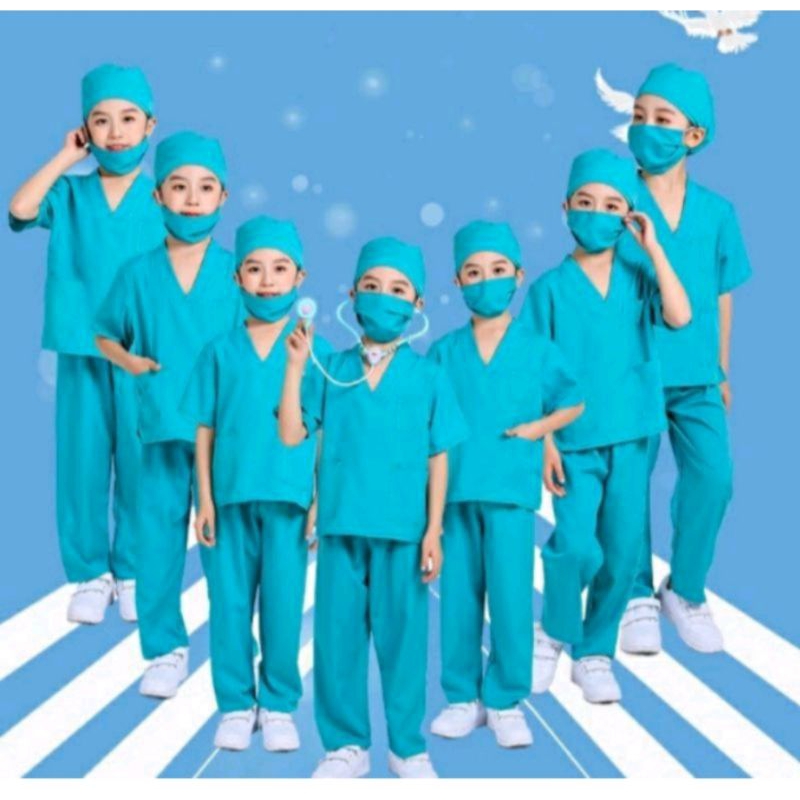 Jual Kostum Profesi/Anak sekolah 𝙿𝚊𝚞𝚍 TK SD/Baju Dokter/Seragam medis ...