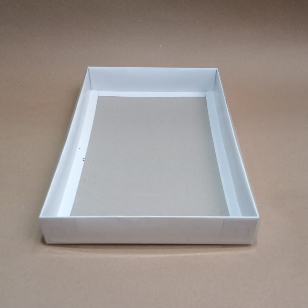 Jual Box Dus Duplex Kotak Putih Tutup Mika | Box Dus Kemasan Pudding ...