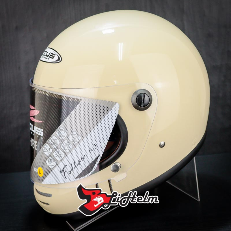 Jual HELM RETRO ZS816E SOLID IVORY | HELM 816E ZEUS RETRO CLASSIC ...