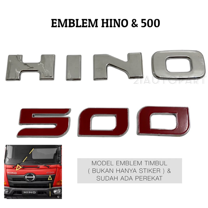 Jual Emblem Tulisan HINO 500 | Shopee Indonesia
