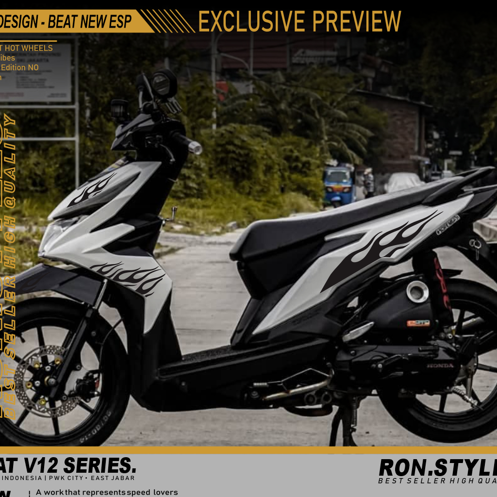 Jual V12 CUTTING STICKER STRIPING VARIASI BEAT NEW ESP STRIPING BEAT ...
