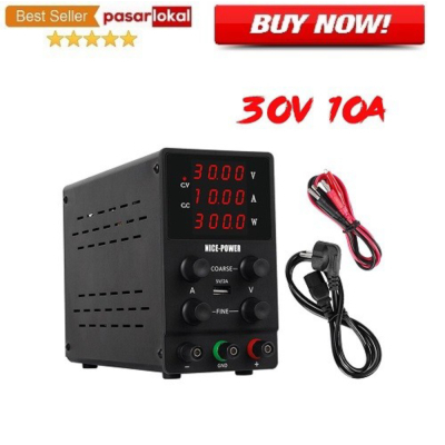 Jual Dijual Adjustable DC Power Supply 30V 10A SPS3010 Black ...