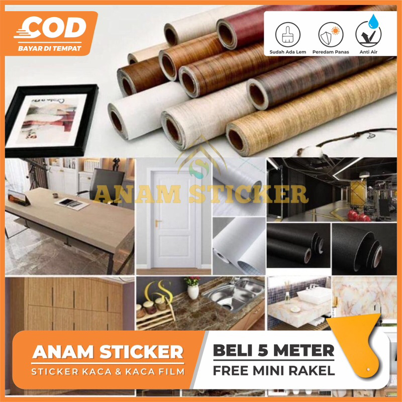 Jual Stiker Motif Kayu Untuk Furniture Meja Lemari Dinding Lantai ...