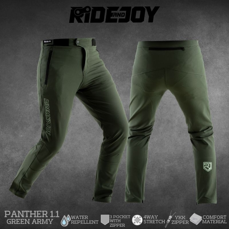 Jual PANTHER 1.1 GREEN ARMY - Celana olahraha Sepeda Pria MTB non ...