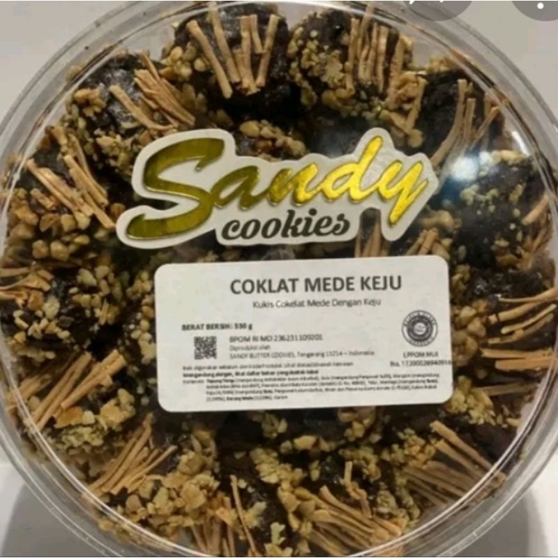 Jual SANDY COOKIES PREMIUM COKLAT MEDE KEJU isi 100gram | Shopee Indonesia