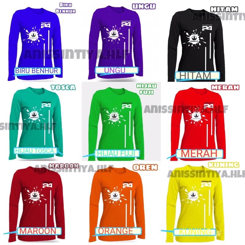 Jual KAOS BAJU HERBALIF3 SPLASH BERCAK 24 (GRATIS TAMBAH SABLON NAMA ...