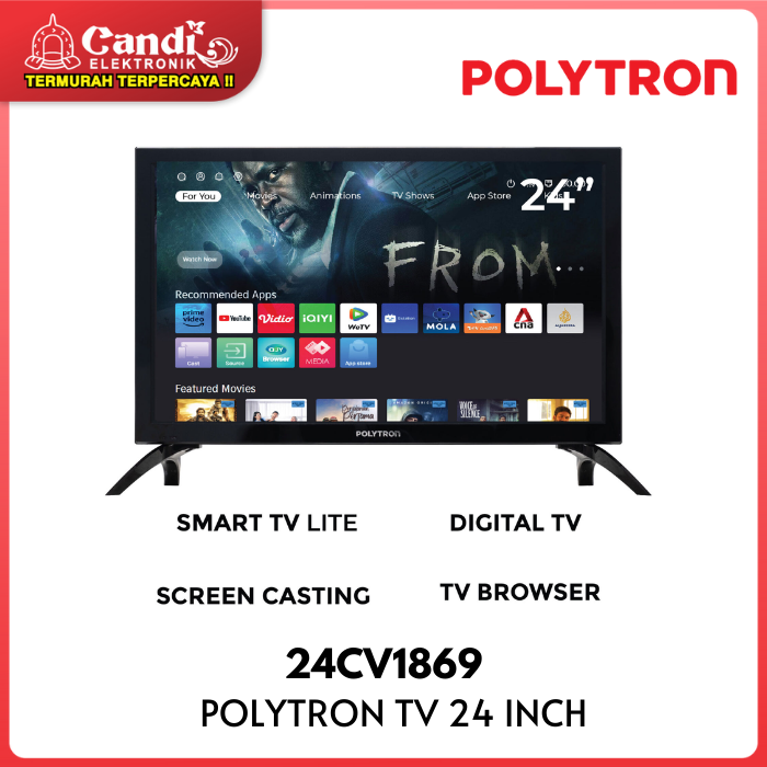 Jual POLYTRON Smart Lite Digital TV 24 Inch 24CV1869 | Shopee Indonesia
