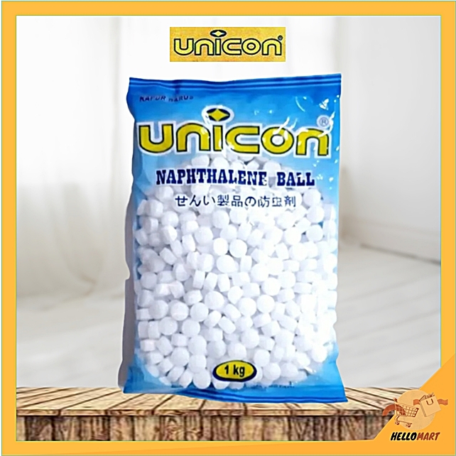 Jual ORIGINAL Kamper UNICON Kiloan 1kg / Naphthalene Ball / HELLOMARTID ...