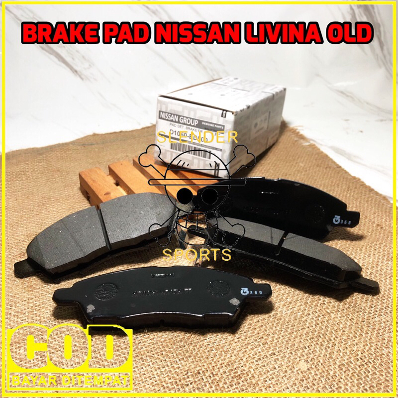 Jual BRAKE PAD LIVINA OLD - BRAKE DISC PAD LIVINA - KAMPAS REM DEPAN ...