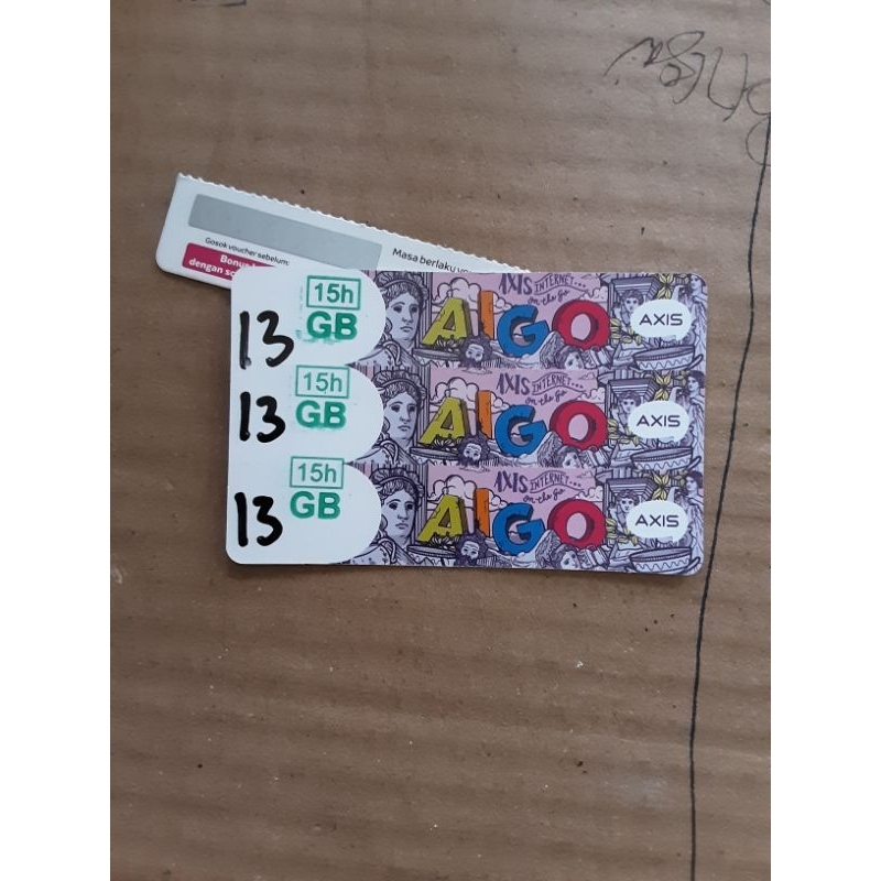 Jual Voucher kuota / Paket data Axis Aigo mini dan Bronet untuk ...
