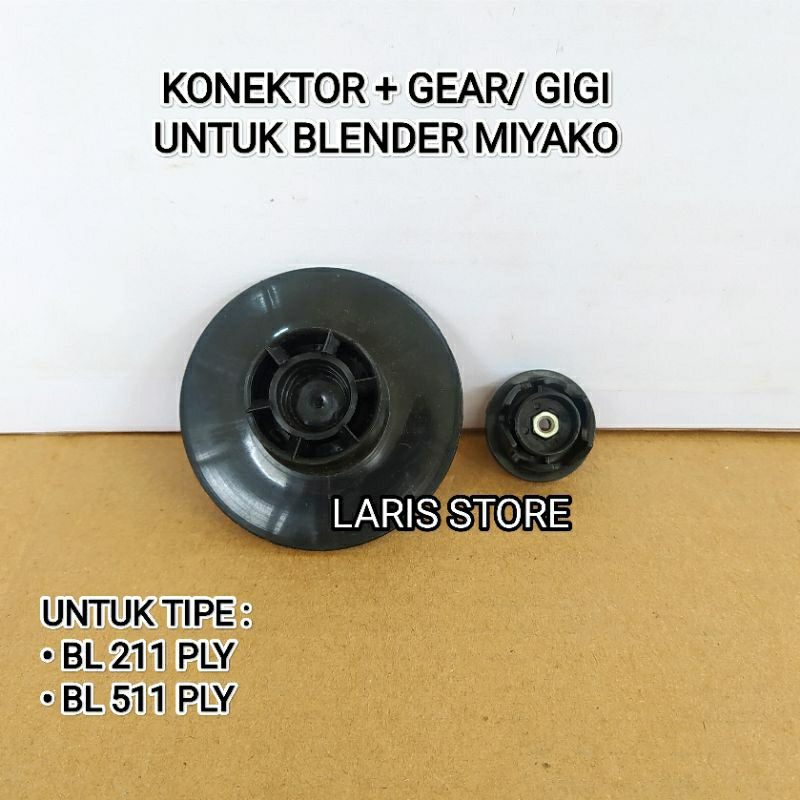 Jual KONEKTOR + GEAR / GIGI MESIN BLENDER MIYAKO KUNING TIPE BL 211 PLY / BL 511 PLY | Shopee ...