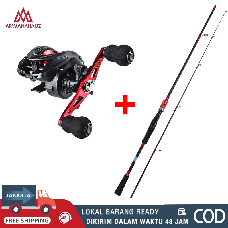 Jual oran Pancing Set 1.8m 2.1m 2.4m Joran Dan 7.2:1 Reel BC Joran ...