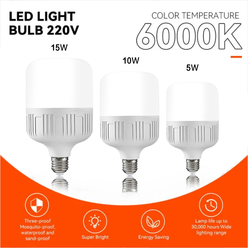 Jual PREMIUM Lampu LED Capsule Bohlam 5 Watt/10 Watt/15 Watt Cool White | Shopee Indonesia