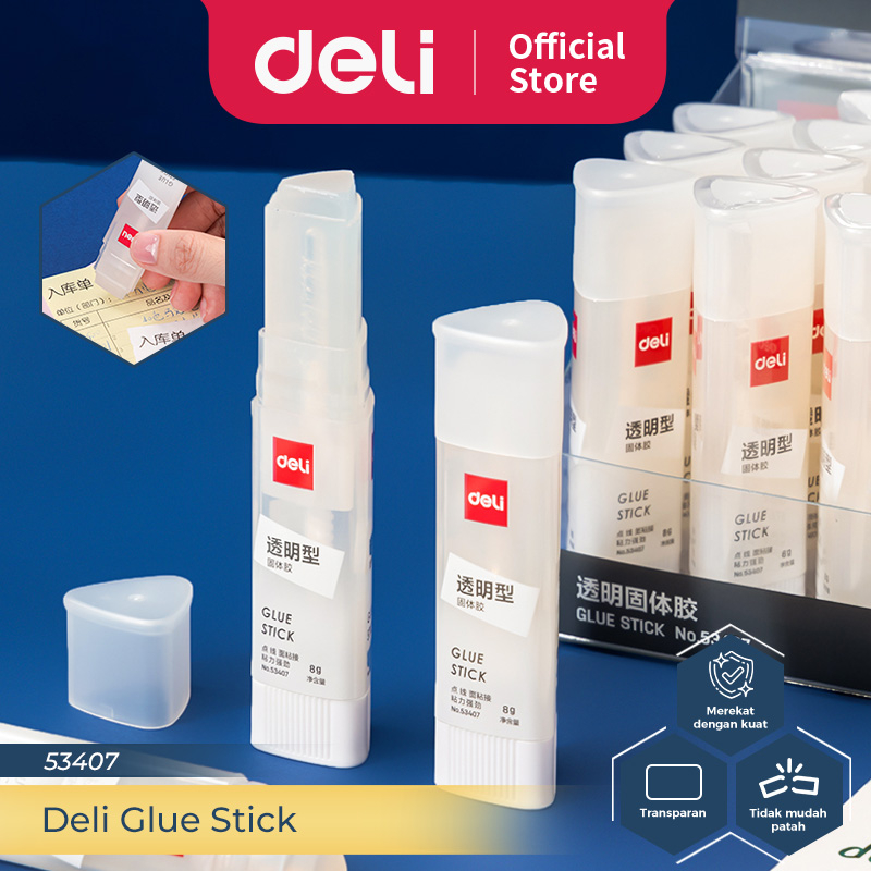 Jual Deli Glue Stick Lem Kertas Batangan 8/13/21 gram Isi 1 pcs 5340X ...