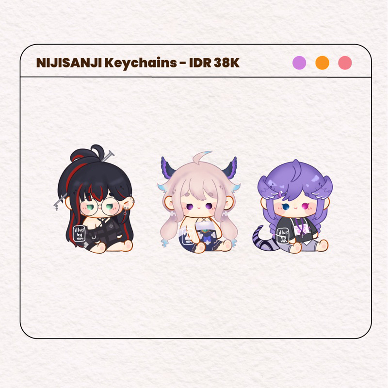 Jual NIJISANJI Plush Series Acrylic Keychain Mika Enna Selen | Shopee ...