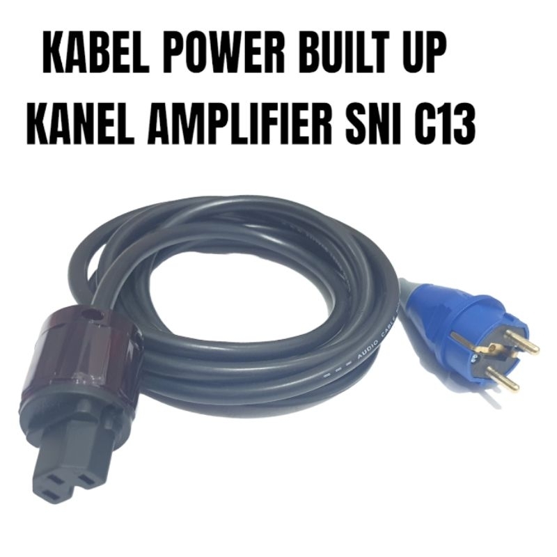 Jual KABEL POWER BUILT UP AMPLIFIER C13 3X1.5MM / KABEL POWER KOMPUTER CPU MEGICOM 1 METER 2 ...