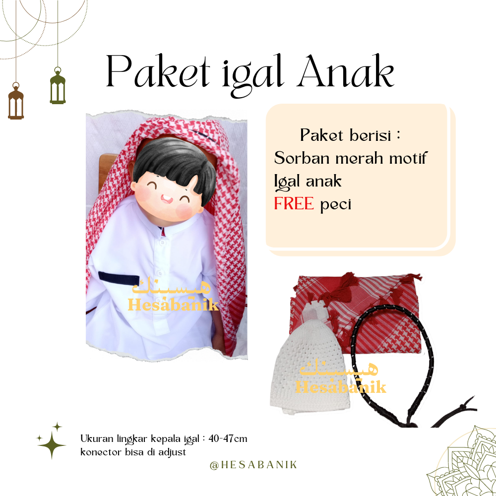 Jual PROMO !!! IGAL SORBAN DEWASA / IGAL ARAB / PENGIKAT SORBAN KEPALA ...