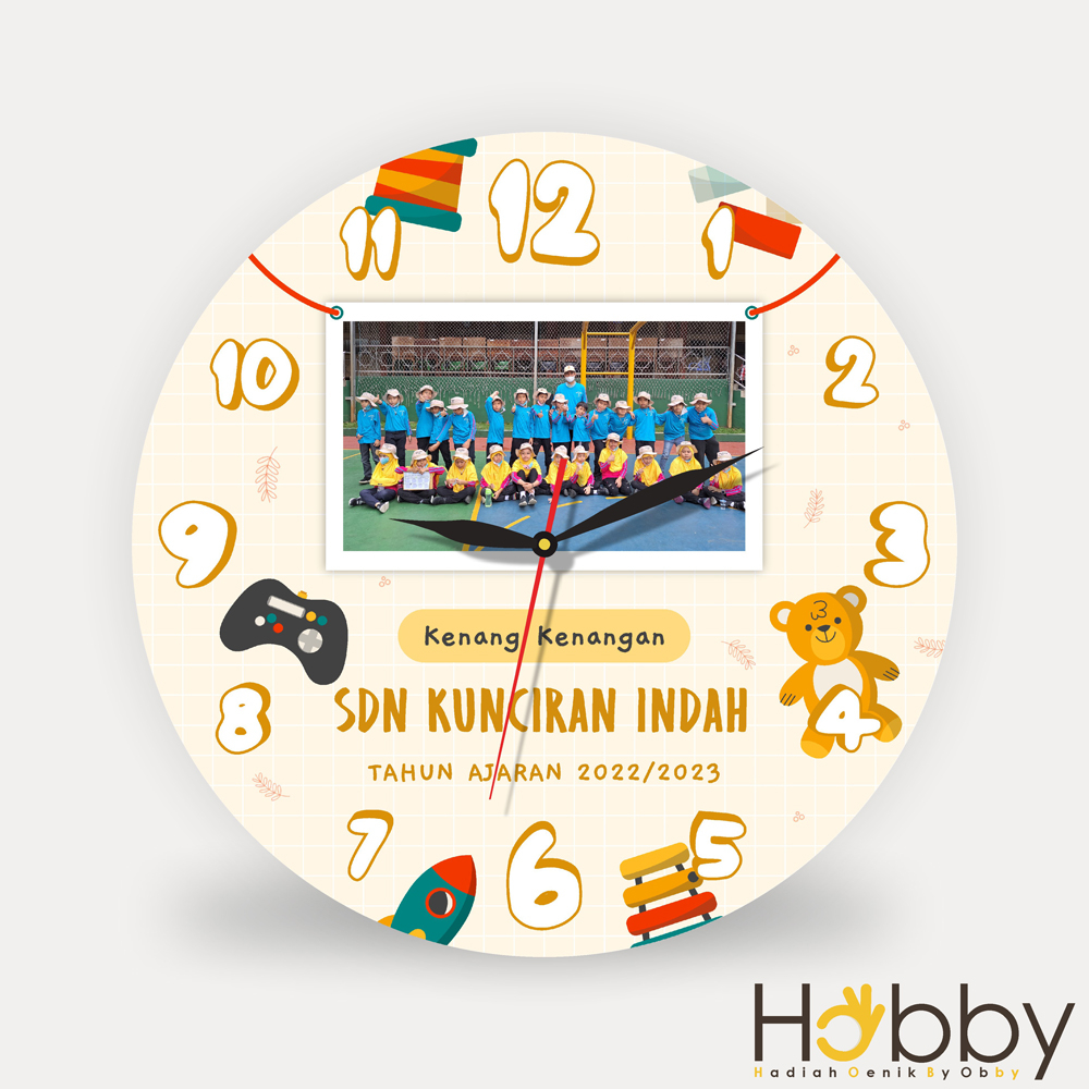 Jual JAM DINDING CUSTOM UNIK NAMA TULISAN HAMPERS GRADUATION KAYU ...
