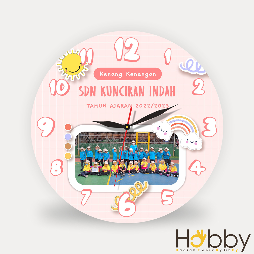 Jual JAM DINDING CUSTOM UNIK TULISAN HAMPERS GRADUATION SOUVENIR WISUDA ...