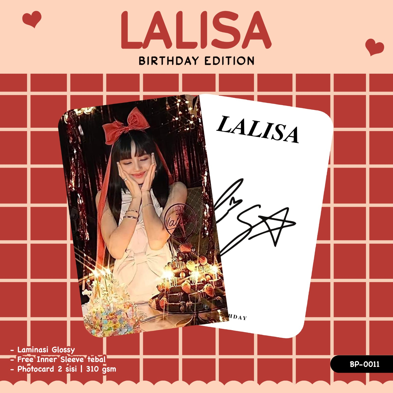 Jual PHOTOCARD LISA BLACKPINK EDISI BRITHDAY TANDA TANGAN MEMBER KPOP ...