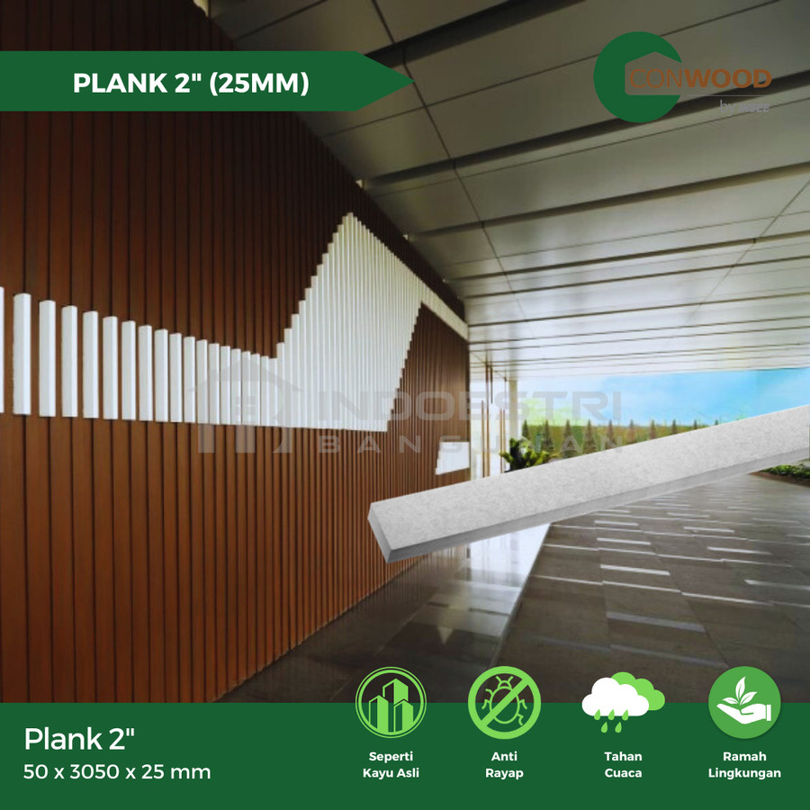 Jual Conwood Plank 2" 25mm / Conwood Decorative Plank 2" (50 x 3050 x ...