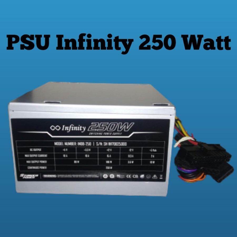Jual PSU Power Supply PC Infinity 250 Watt | Shopee Indonesia