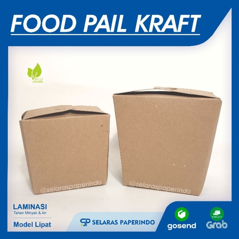 Jual ISI 100pcs | Food Pail Kraft Size M - RICEBOX - RICE BOX | Shopee ...