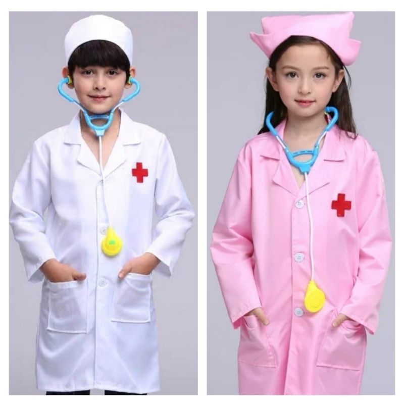 Jual D3 Kostum Dokter Kostum Suster Doctor Nurse Costume Role Play ...