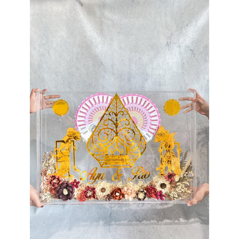 Jual MAHAR WAYANG RAMA SHINTA | MAHAR AKRILIK | MAHAR NIKAH UNIK | MAHAR GOLD AKRILIK MIRROR ...