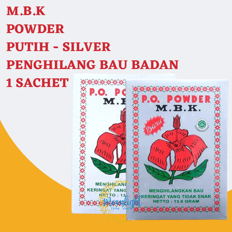 Jual MBK Bedak Sachet 13.6gr - Putih Silver M.B.K Powder | Shopee Indonesia