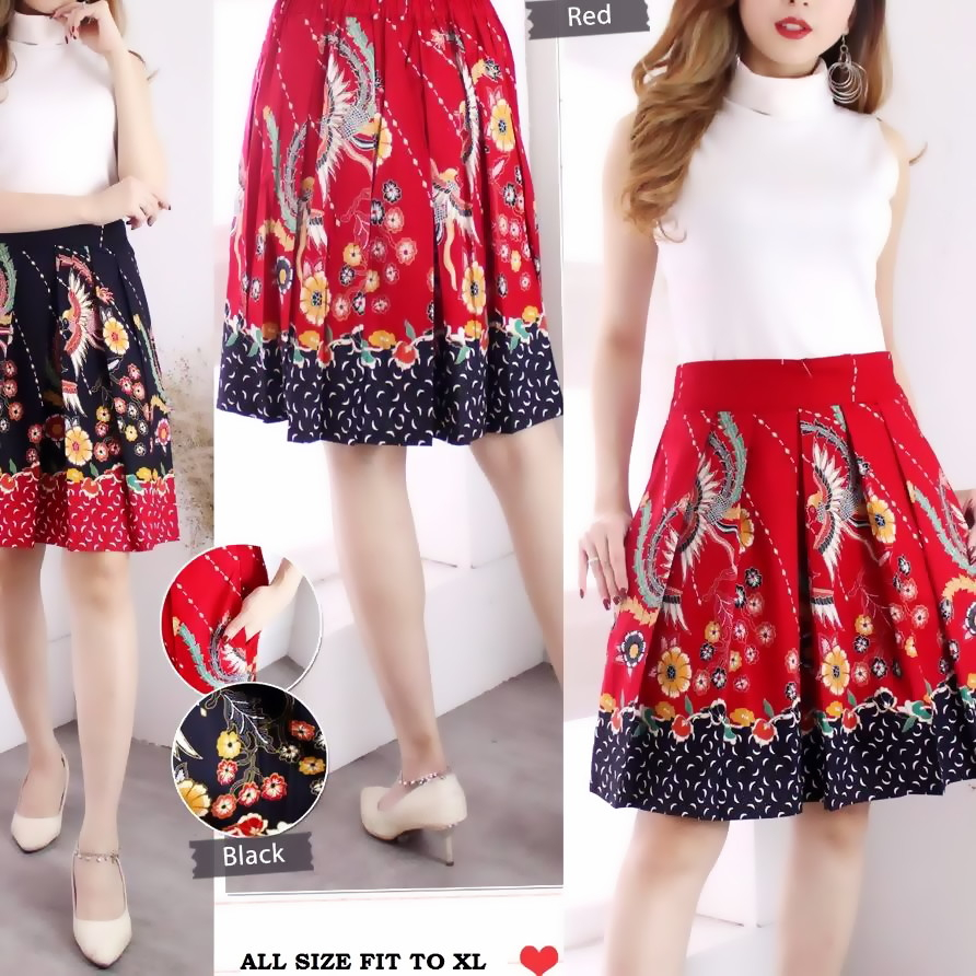 Jual ROK PENDEK BATIK ROK WANITA ROK MINI | Shopee Indonesia
