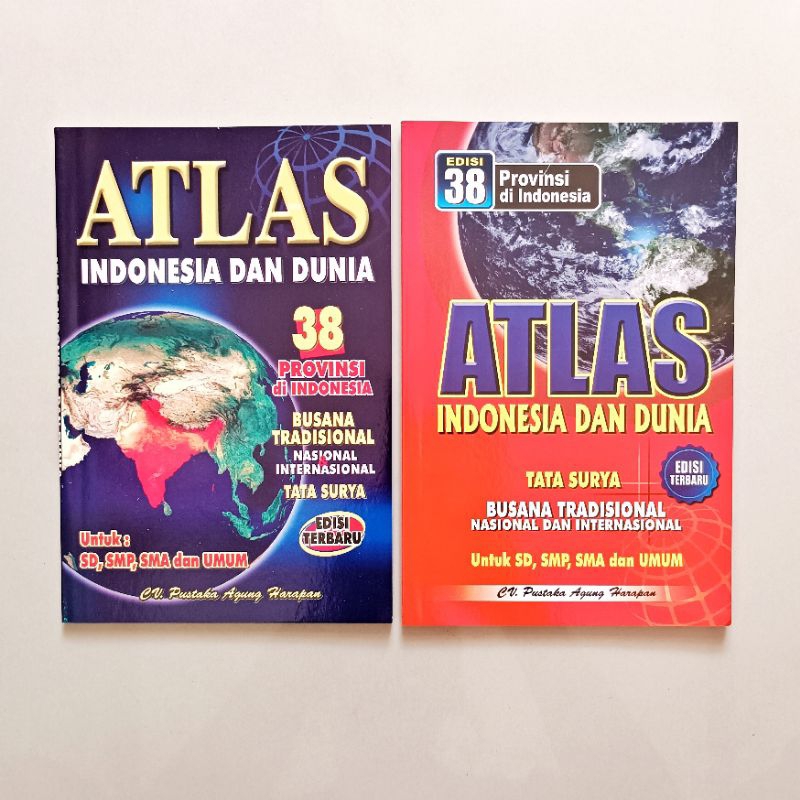 Jual PAH - BUKU ATLAS INDONESIA DAN DUNIA 38 PROVINSI Edisi Terbaru ...