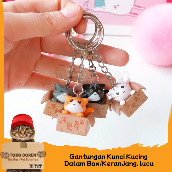 Jual Gantungan kunci kucing dalam box/keranjang, lucu | Shopee Indonesia Jual Gantungan kunci kucing dalam box/keranjang, lucu | Shopee Indonesia
