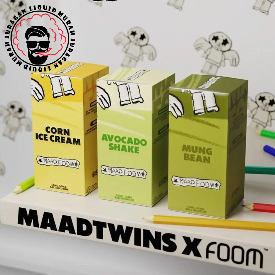 Jual MAAD FOOM SERIES AVOCADO CORN MUNG BEAN 30ML LIQUID FOOM X ...
