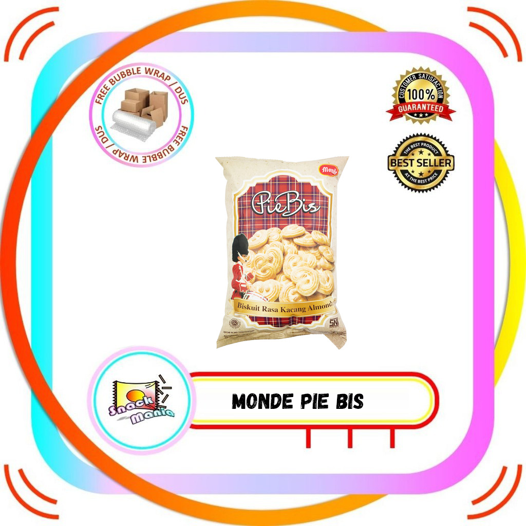 Jual Monde Pie Bis Biskuit Kacang Almond 190 gr | Shopee Indonesia