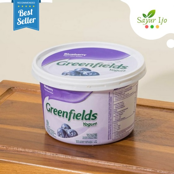 Jual Greenfields Yogurt Blueberry 500 Gram / Pack Rasa Buah Blueberi ...