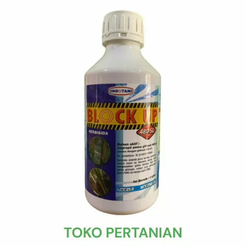Jual BLOCk UP 480 SL 1 L Herbisida Sistemik* OBAT RUMPUT, SISTEMIK ...