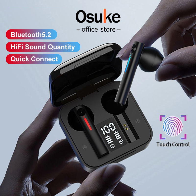 Jual Osuke Headset Bluetooth T13 Touch Control HIFI Sound Wireless ...