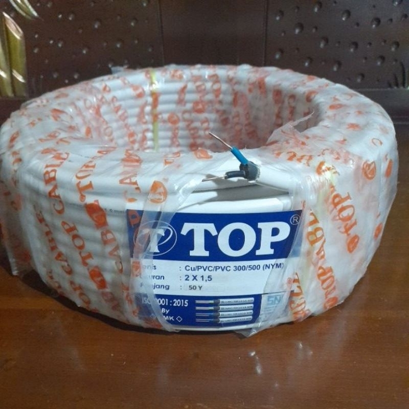 Jual Kabel Isi 2 Full Tembaga NYM 2X1,5 TOP Eceran Harga Per Meter ...