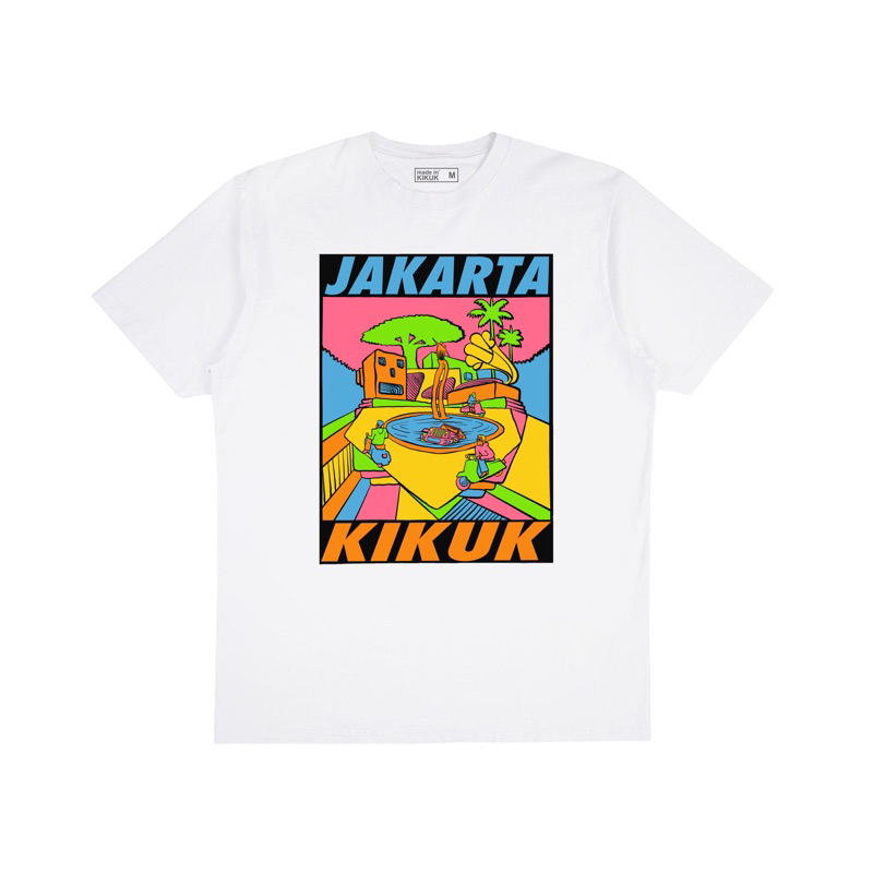 Jual T-SHIRT ABSURD IN WHITE JAKARTA KIKUK | Shopee Indonesia