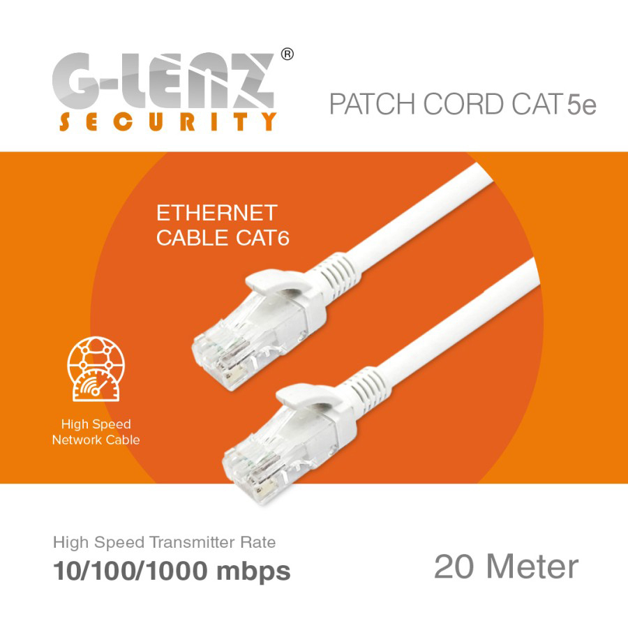 Jual GLENZ KABEL LAN UTP CAT5E - 20 METER | KABEL LAN CAT5E - 20 METER | Shopee Indonesia