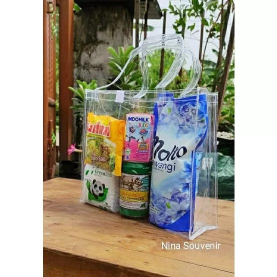 Jual Tas Mika L/ Transparant / Tas souvenir/ Tas Goodie bag Ulang tahun Anak Mika/ Hampers Mika ...