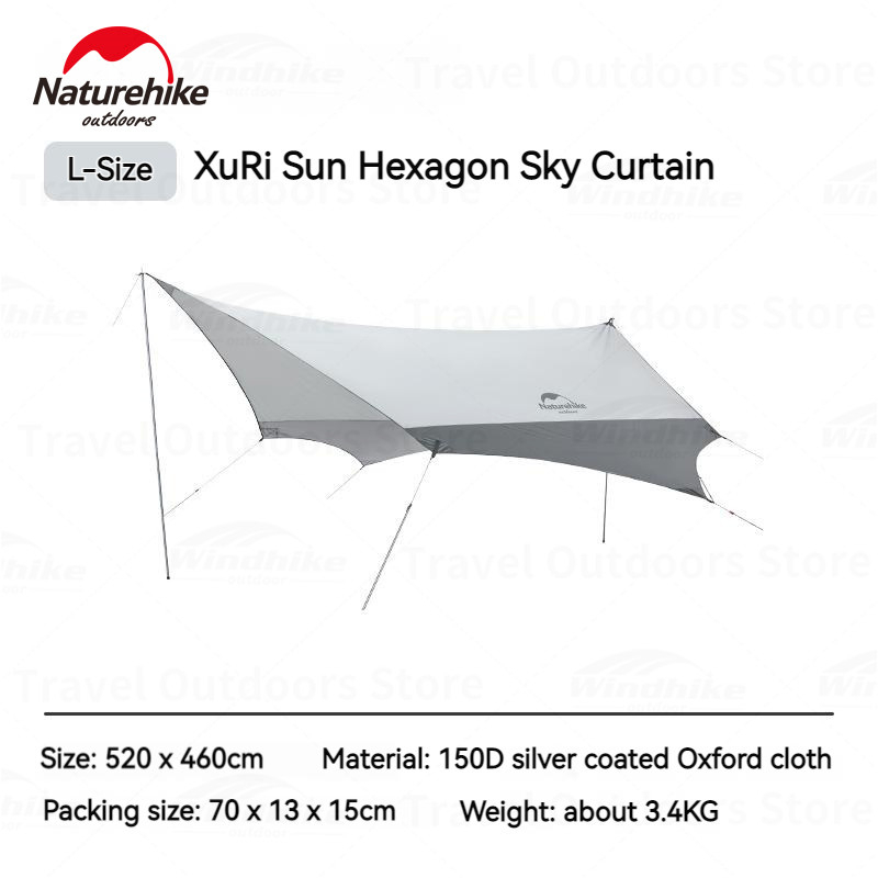Jual Flysheet Hexagon Naturehike NH22ZP009 520x460cm Waterproof Canopy ...