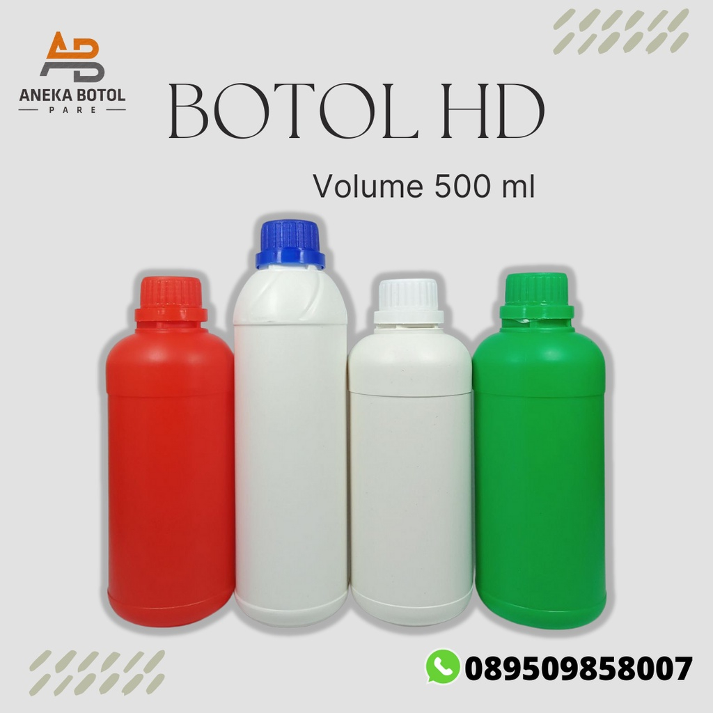 Jual Botol HDPE 500ml Botol Agro 500ml Botol Pupuk 1/2 Liter Botol ...