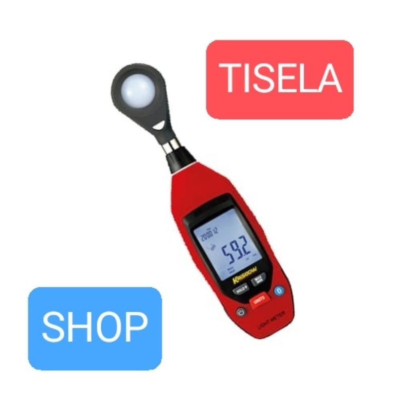 Jual Alat ukur intensitas cahaya light meter digital 40.000 lux krisbow ...