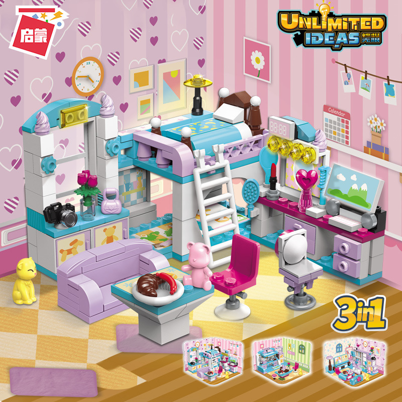 Jual 3in1 House Bricks / Mainan Rakit Puzzle Miniatur Rumah Kamar ...